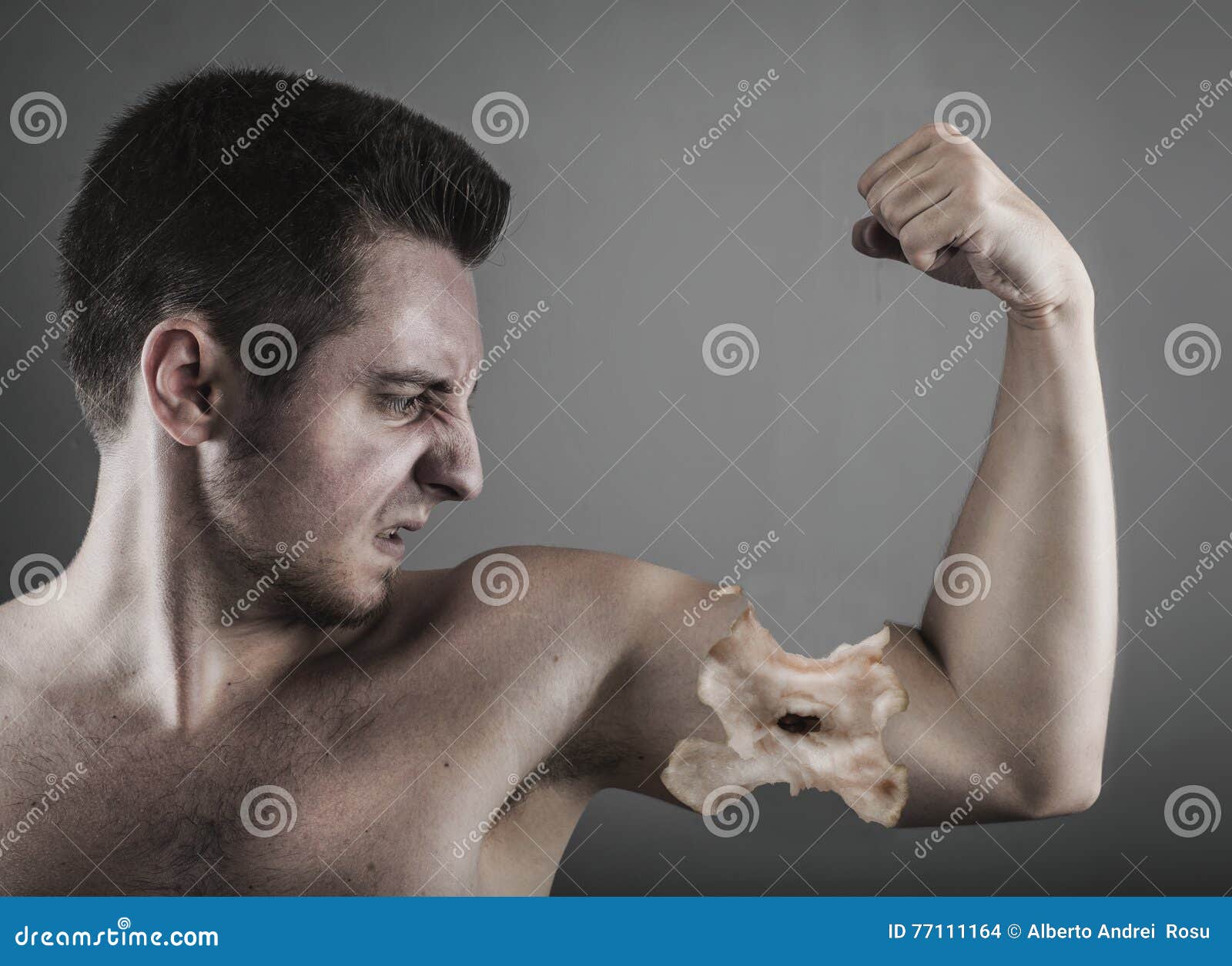 Bite biceps stock photo. Image of fruit, concept, mineral - 77111164