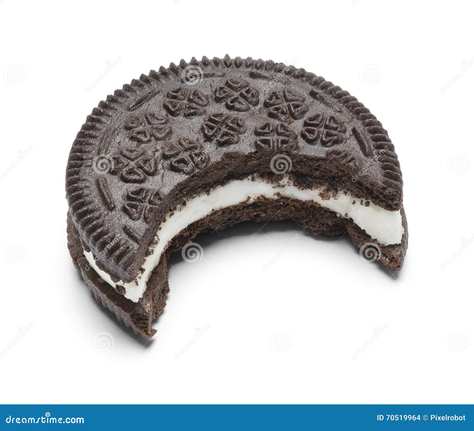 Bite of Cookie stock photo. Image of ready, isolated - 70519964