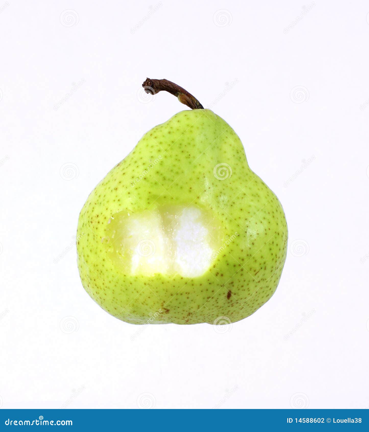 Bite Crisp Anjou Pear stock photo. Image of wild, cultivation - 14588602