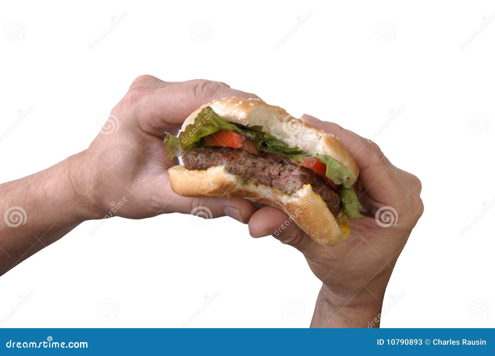 Bite of a hamburger stock image. Image of brown, juicy - 10790893