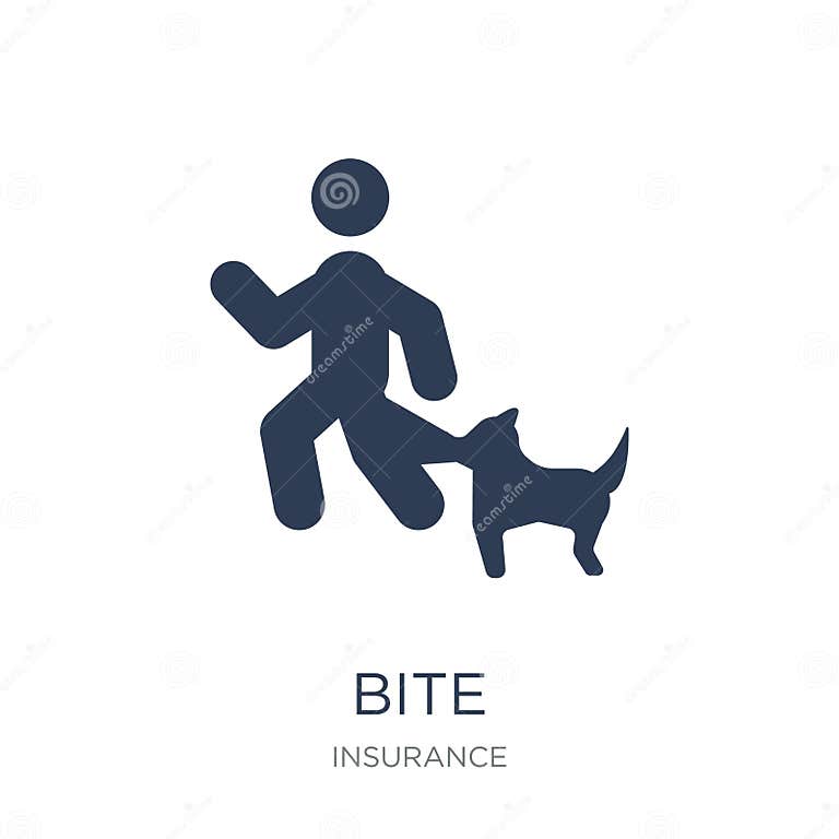 Bite Icon. Trendy Flat Vector Bite Icon on White Background from Stock ...