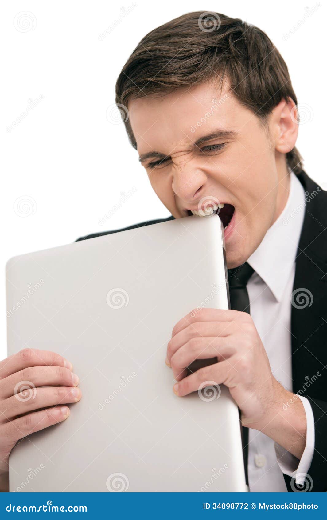 Bite me! stock photo. Image of loss, businessperson, depressed - 34098772