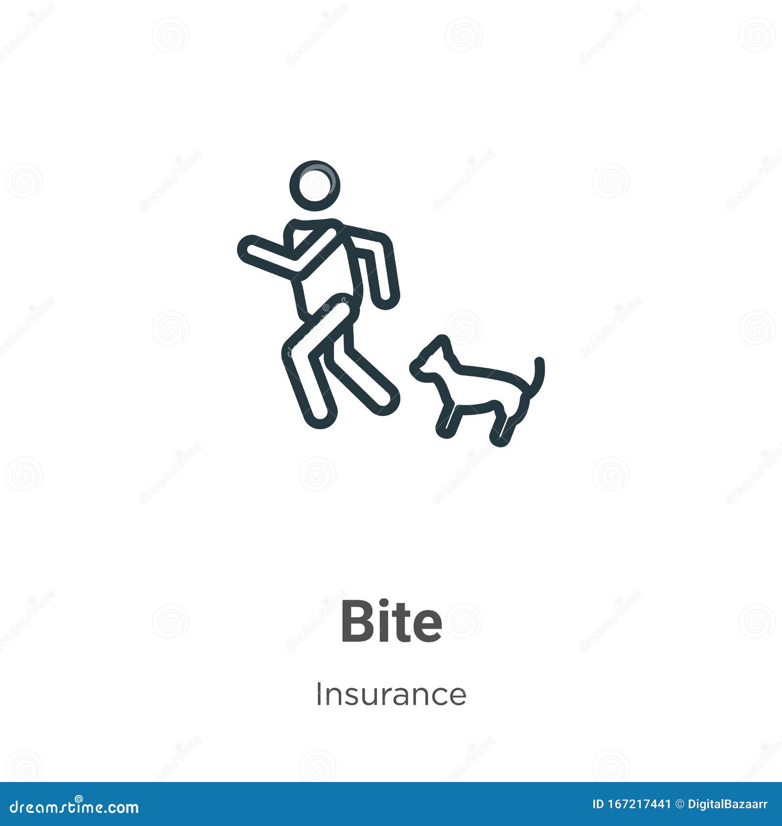 Bite Outline Vector Icon. Thin Line Black Bite Icon, Flat Vector Simple ...