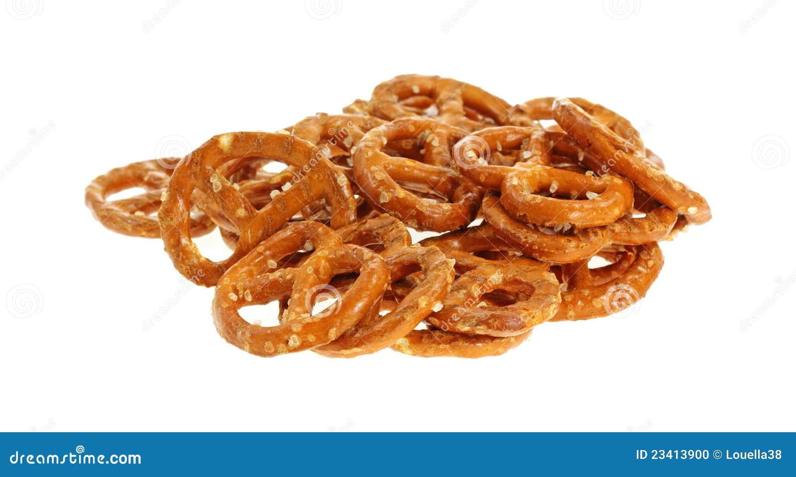 Bite Size Pretzel Snacks stock photo. Image of brown - 23413900