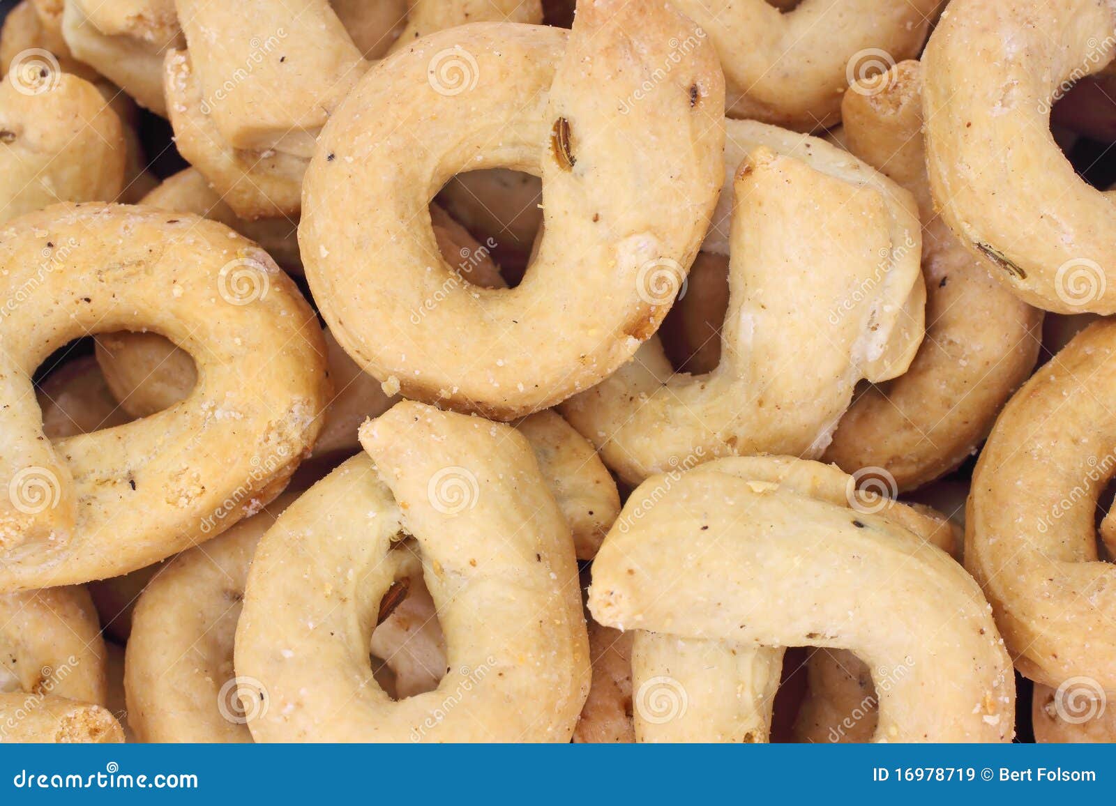 Bite Sized Baked Bread Rings Stock Image - Image of size, bite: 16978719