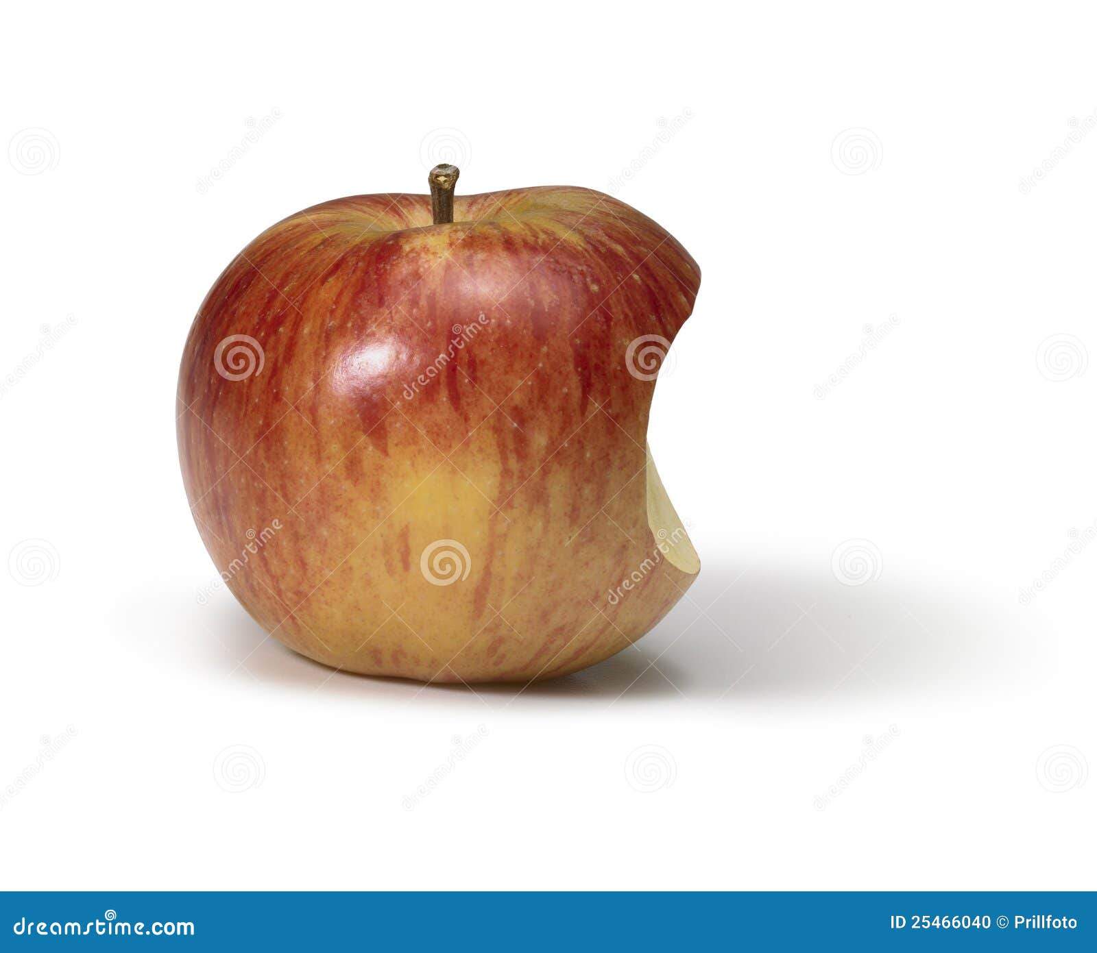Bite taken out of a apple stock photo. Image of food - 25466040