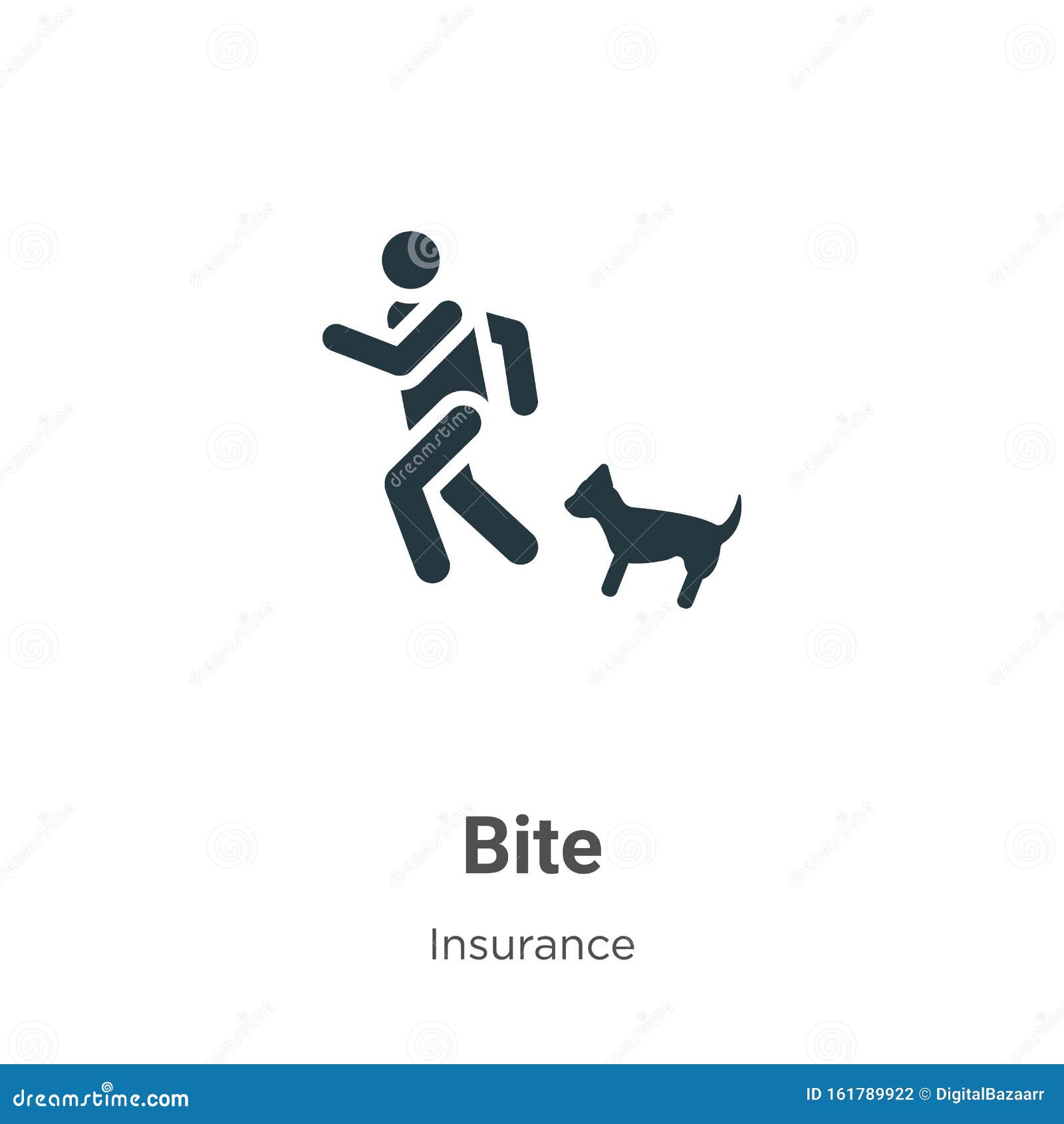 Bite Vector Icon on White Background. Flat Vector Bite Icon Symbol Sign ...