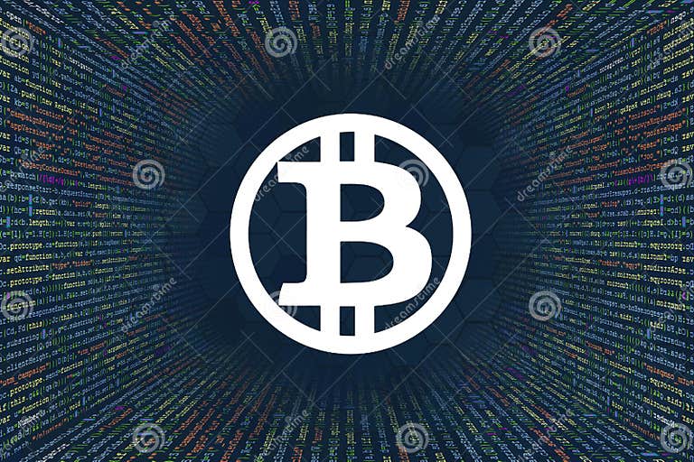 Bitgem Btg Cryptocurrency Symbol A Tunnel From A Computer Program Code Programmer Strings Of 