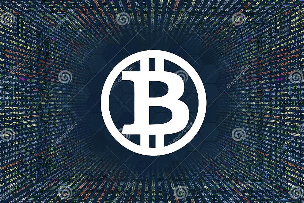 Bitgem Btg Cryptocurrency Symbol A Tunnel From A Computer Program Code Programmer Strings Of