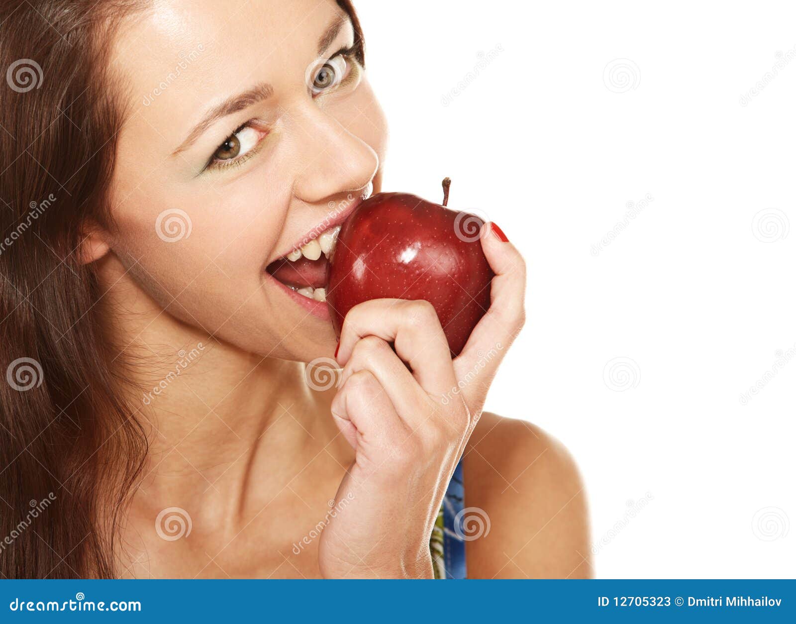 Biting The Apple Stock Photos - Image: 12705323