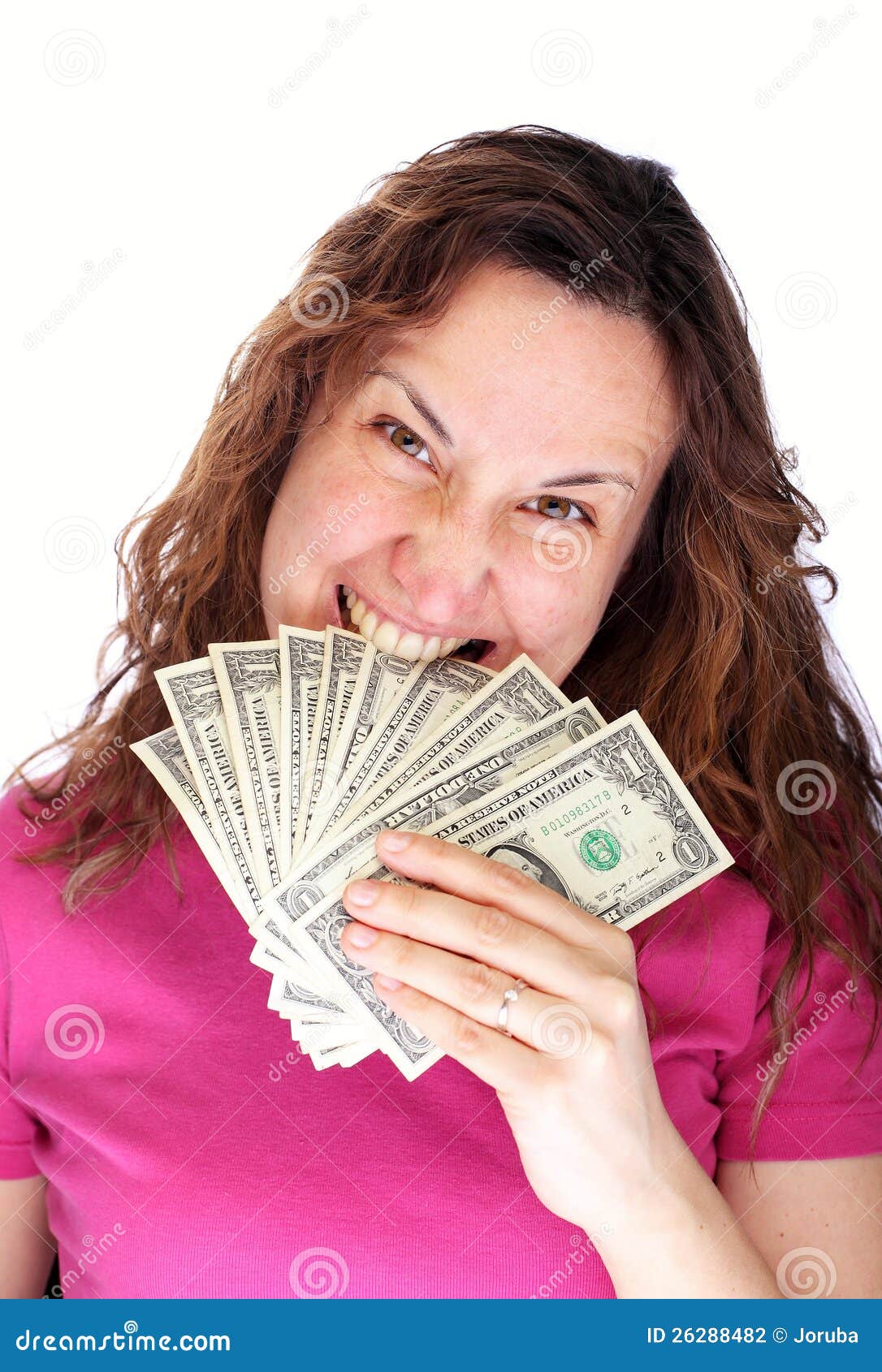 Biting money stock photo. Image of eating, female, aggression - 26288482