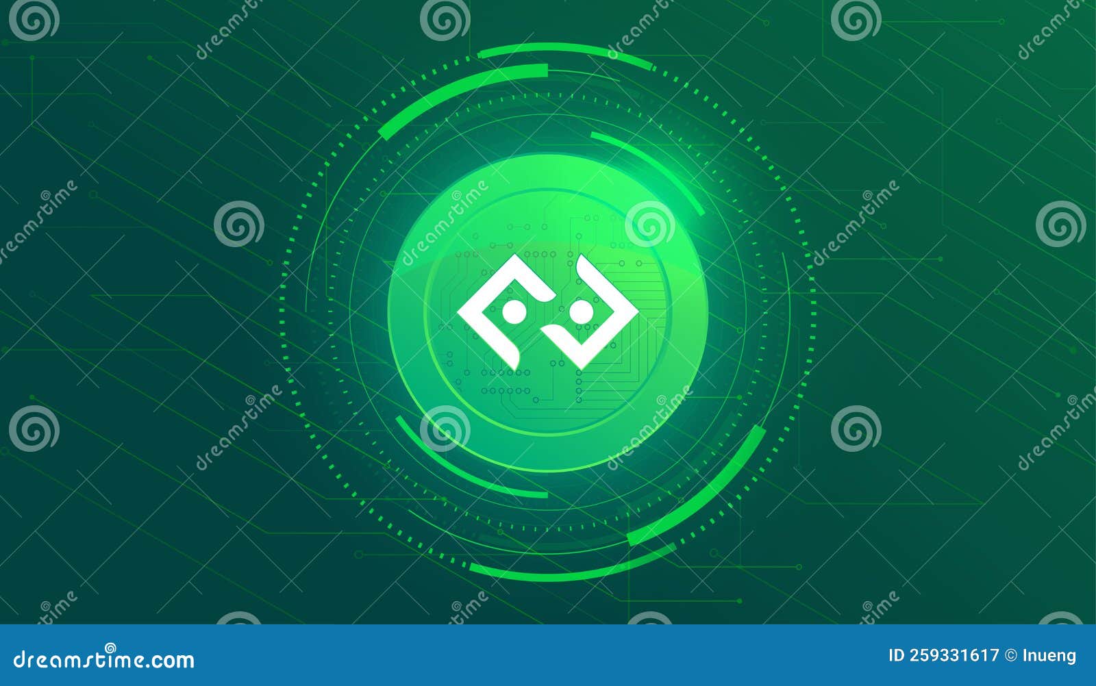 Bitkub Coin KUB Banner. KUB Coin Cryptocurrency Concept Banner ...