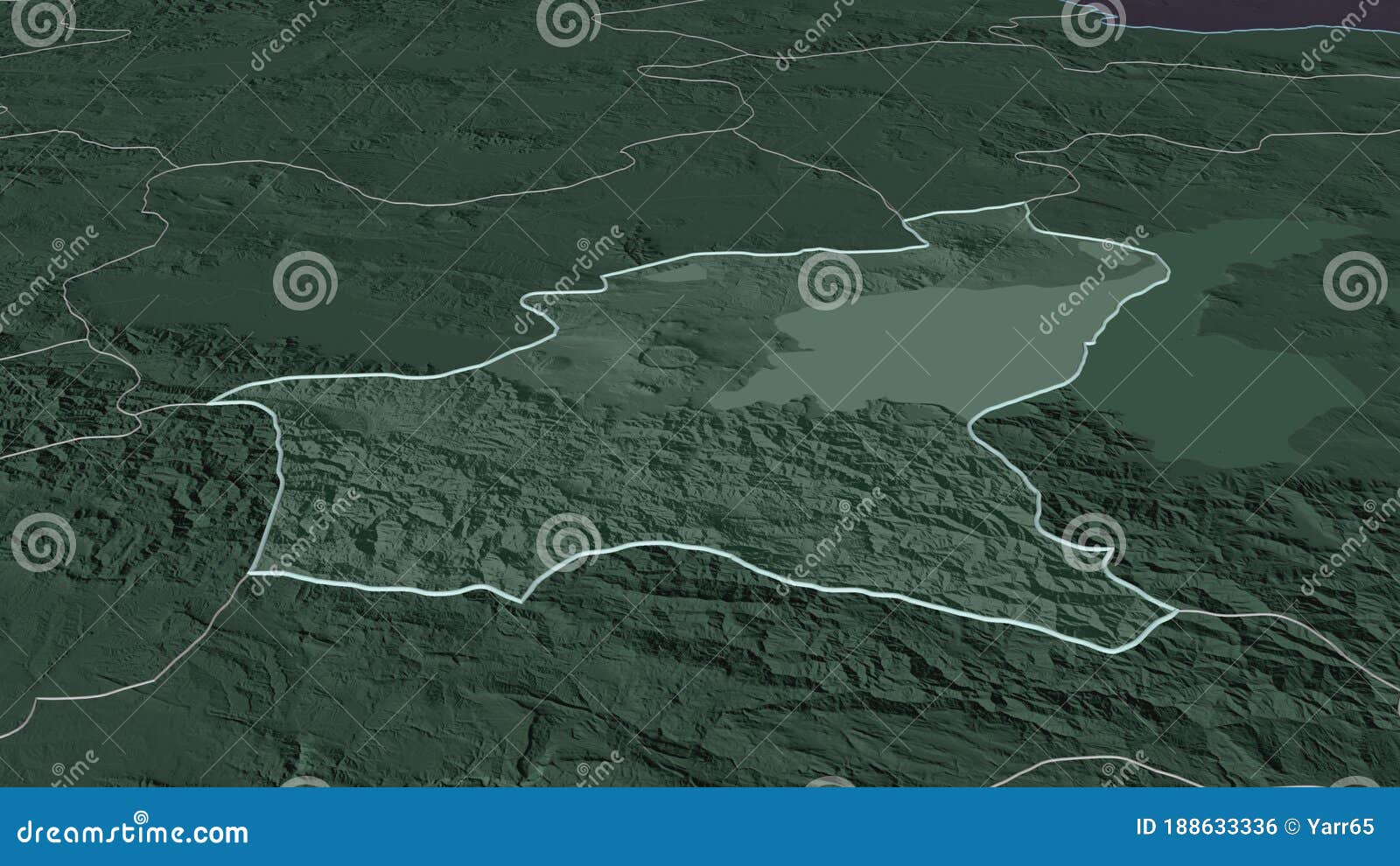 Bitlis, Turkey - Outlined. Administrative Stock Illustration ...