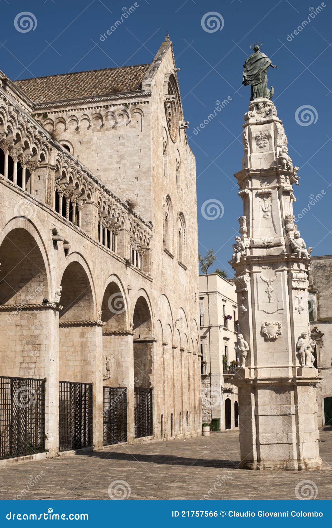 Bitonto (Apulia, Italy) - Old Cathedral Stock Photo - Image of clear ...
