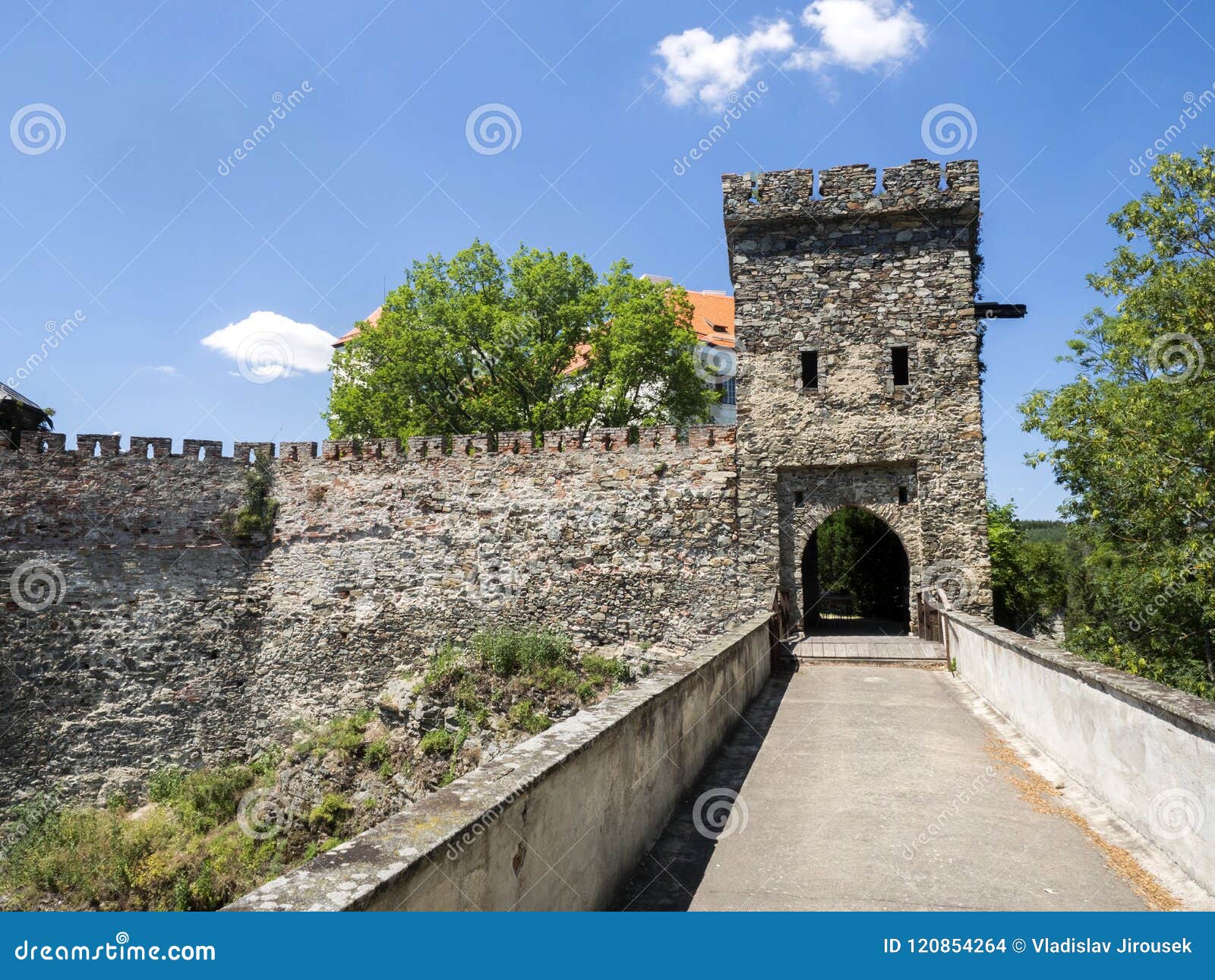 Bitov Castle from 1061 is a Cultural Monument, the Czech Republic Stock ...
