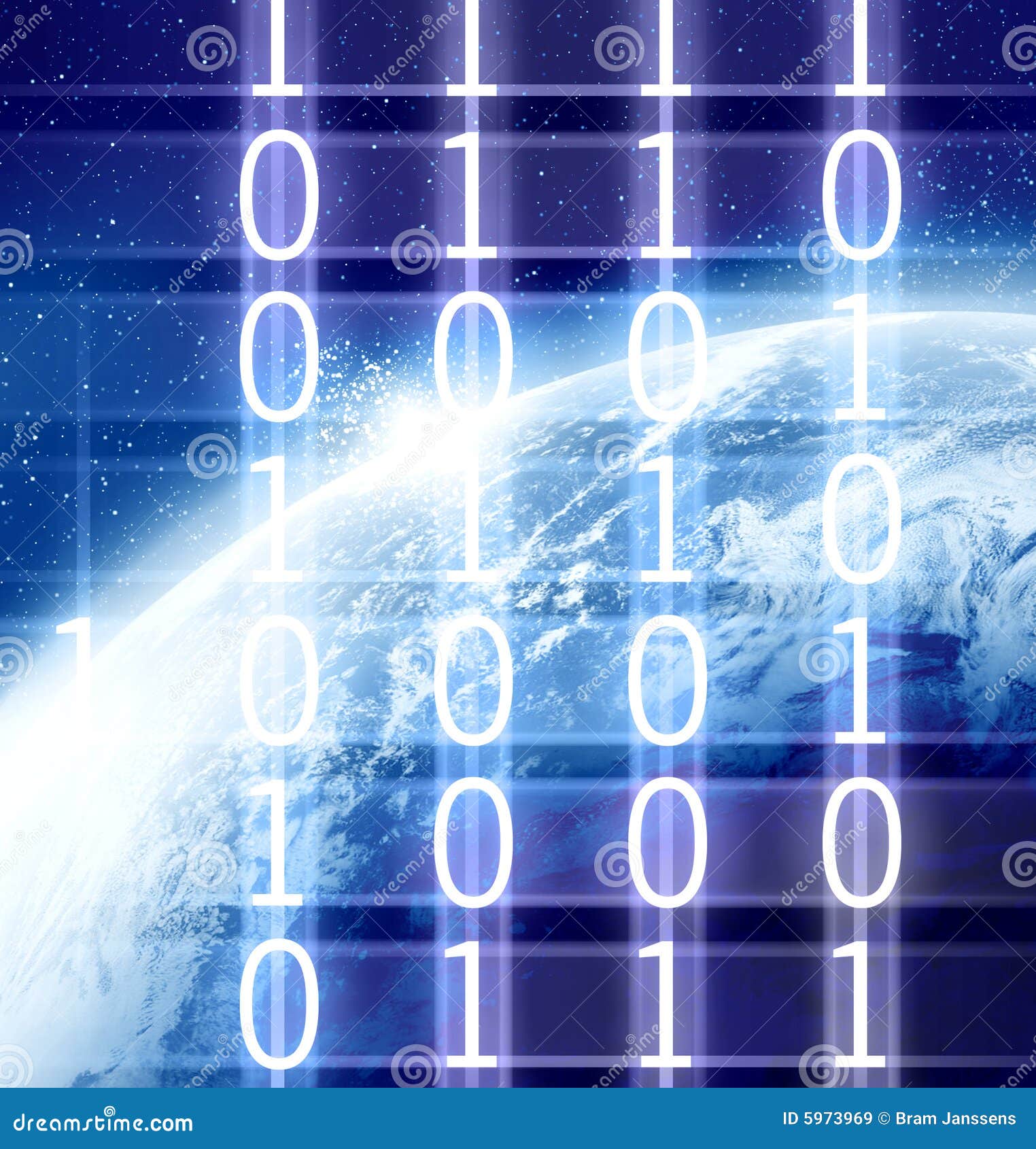 Bits and bytes stock illustration. Illustration of system - 5973969