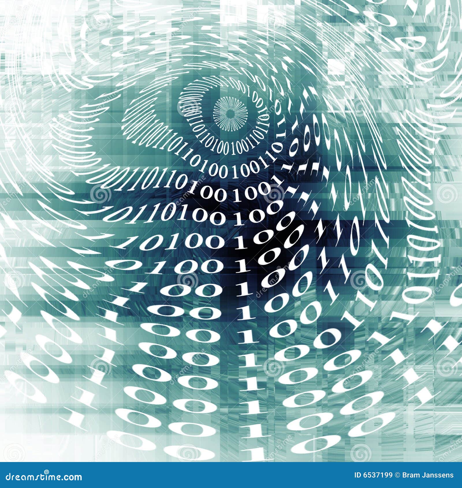 Bits and bytes stock illustration. Illustration of digits - 6537199