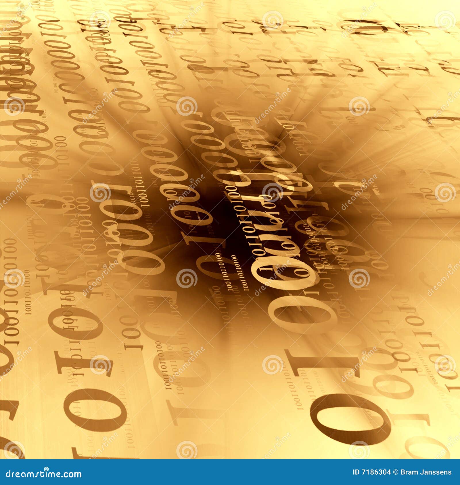 Bits and bytes stock illustration. Illustration of numbers - 7186304