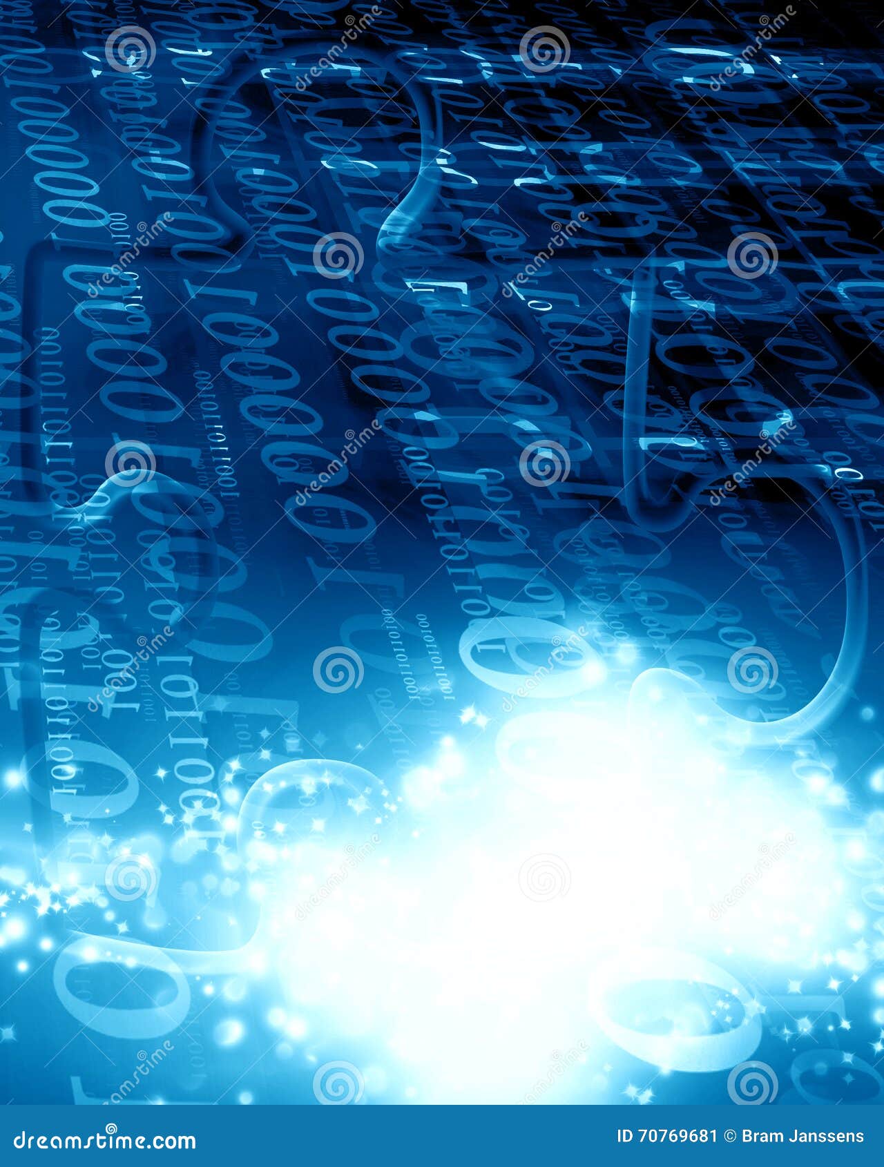 Bits and bytes stock illustration. Illustration of information - 70769681