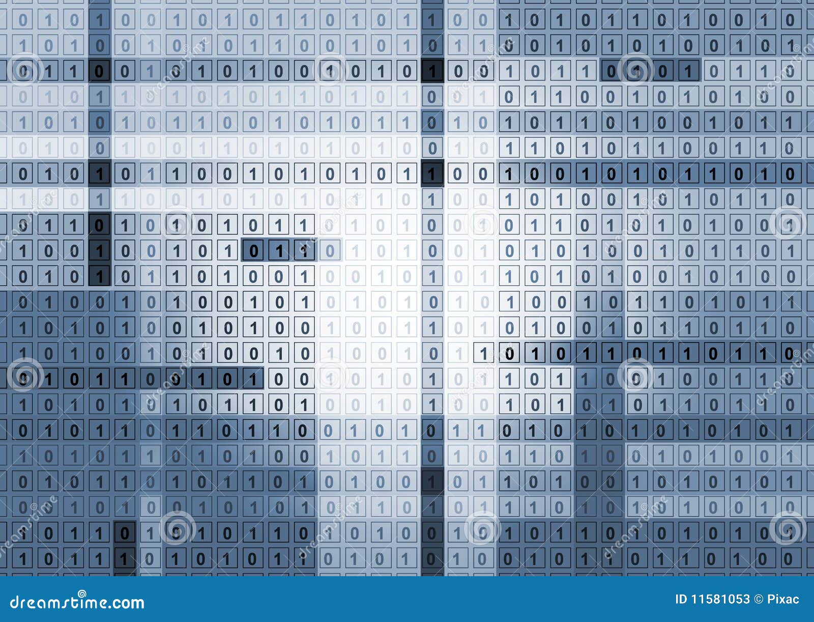 Bits et octets illustration stock. Illustration du bleu - 11581053