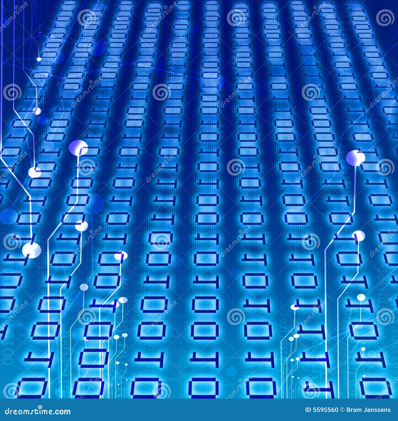 Bits et octets illustration stock. Illustration du internet - 5595560