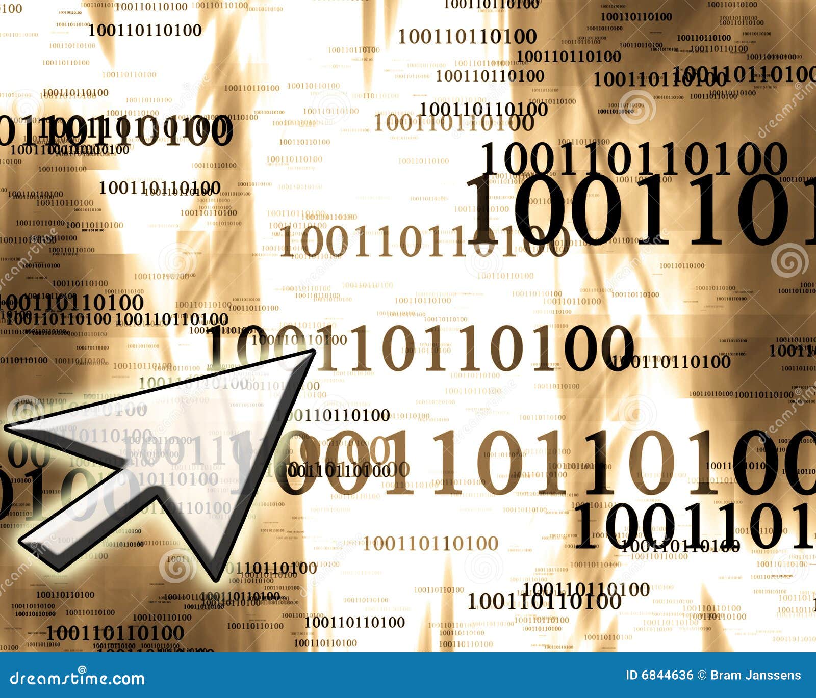 Bits et octets illustration stock. Illustration du flèche - 6844636