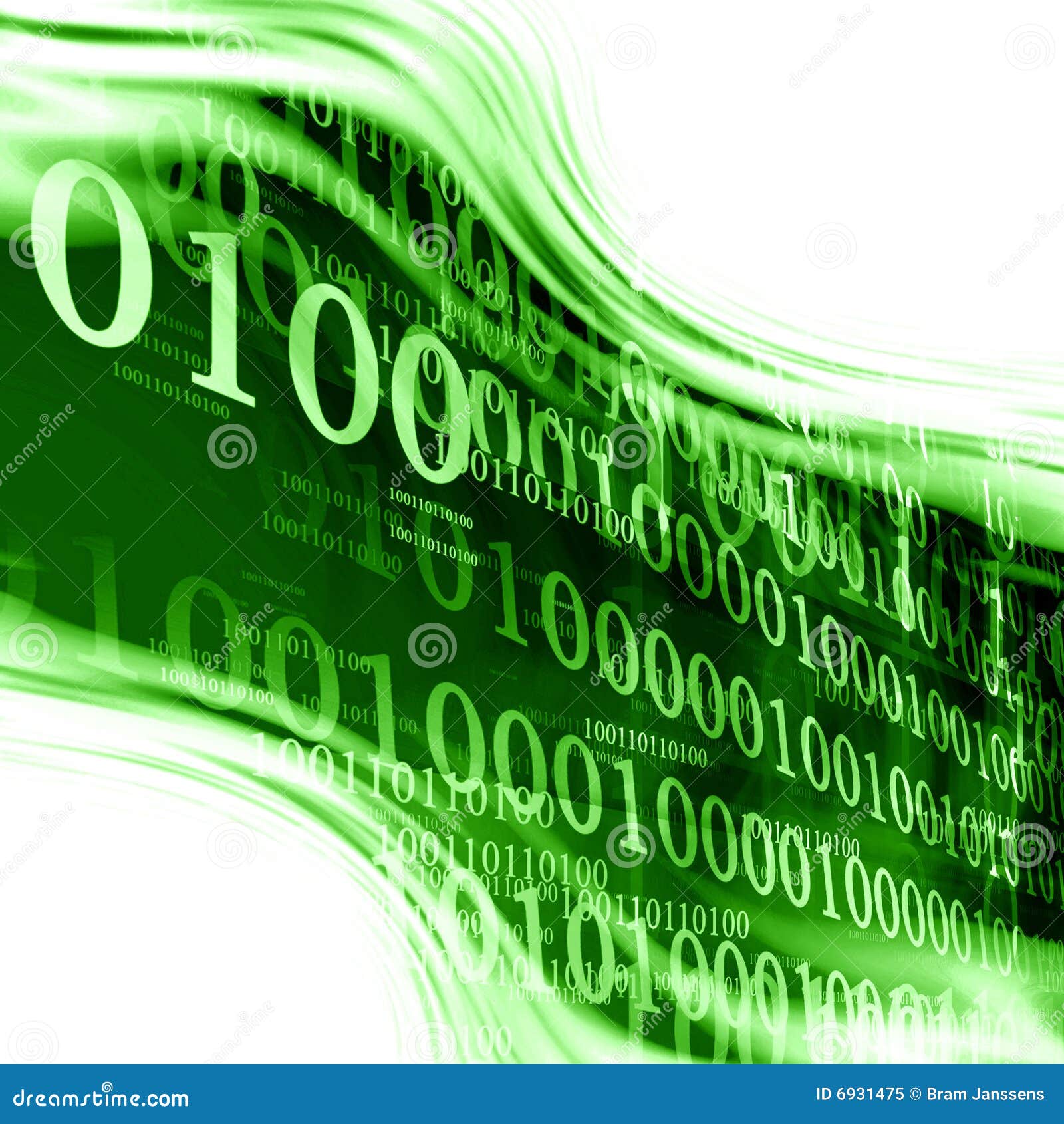 Bits et octets illustration stock. Illustration du chiffres - 6931475