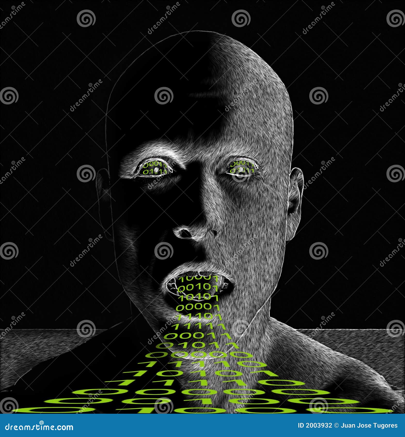 Bits face stock illustration. Illustration of circuit - 2003932