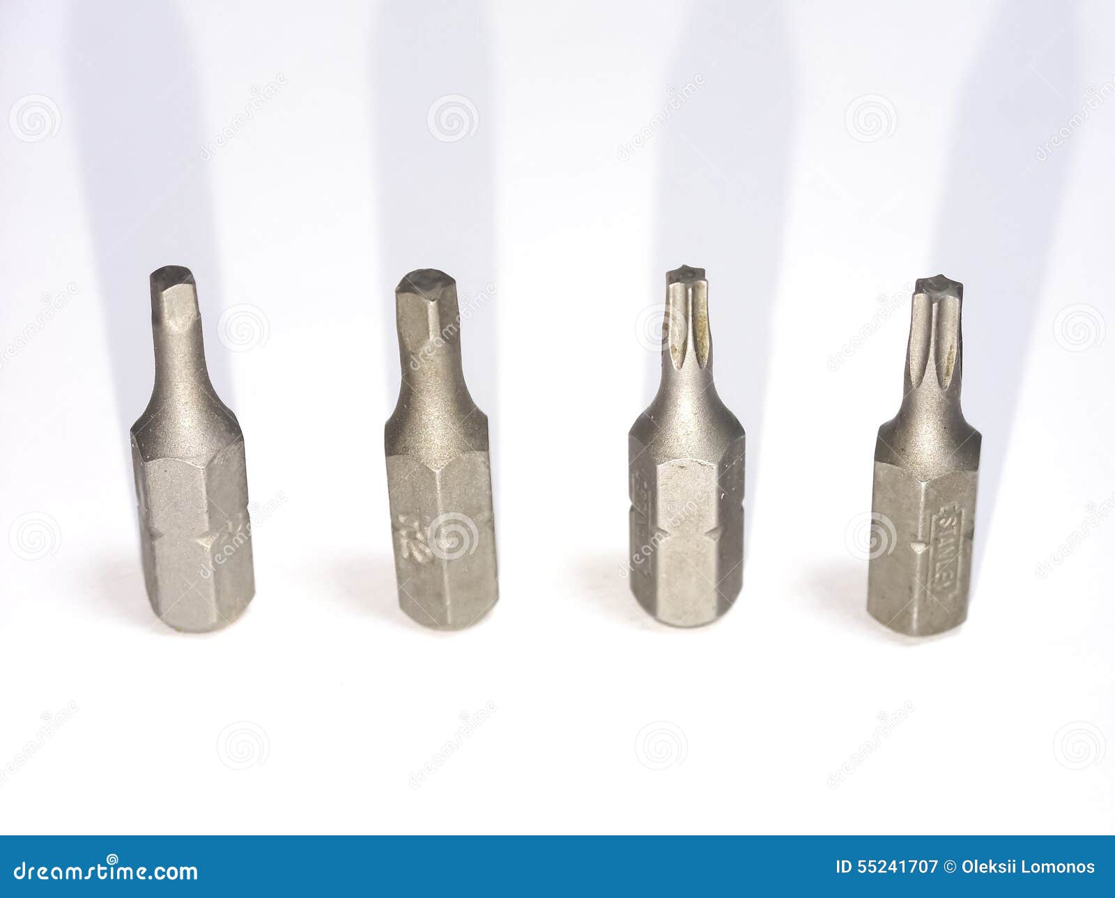 Bits for the Screwdriver with a Different Slot Stock Image - Image of ...