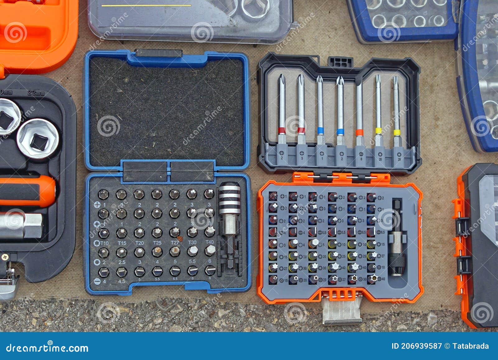 Bits sets box stock image. Image of bits, tools, tool - 206939587