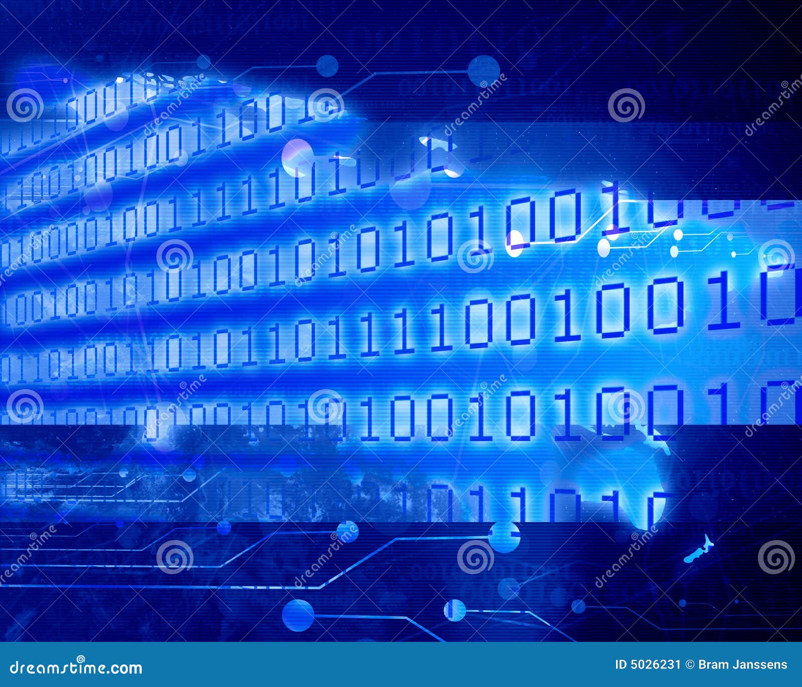 Bits und Bytes stock abbildung. Illustration von stellen - 5026231