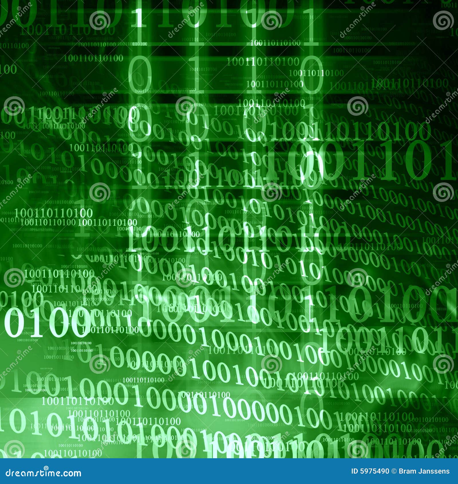 Bits und Bytes stock abbildung. Illustration von elektronisch - 5975490