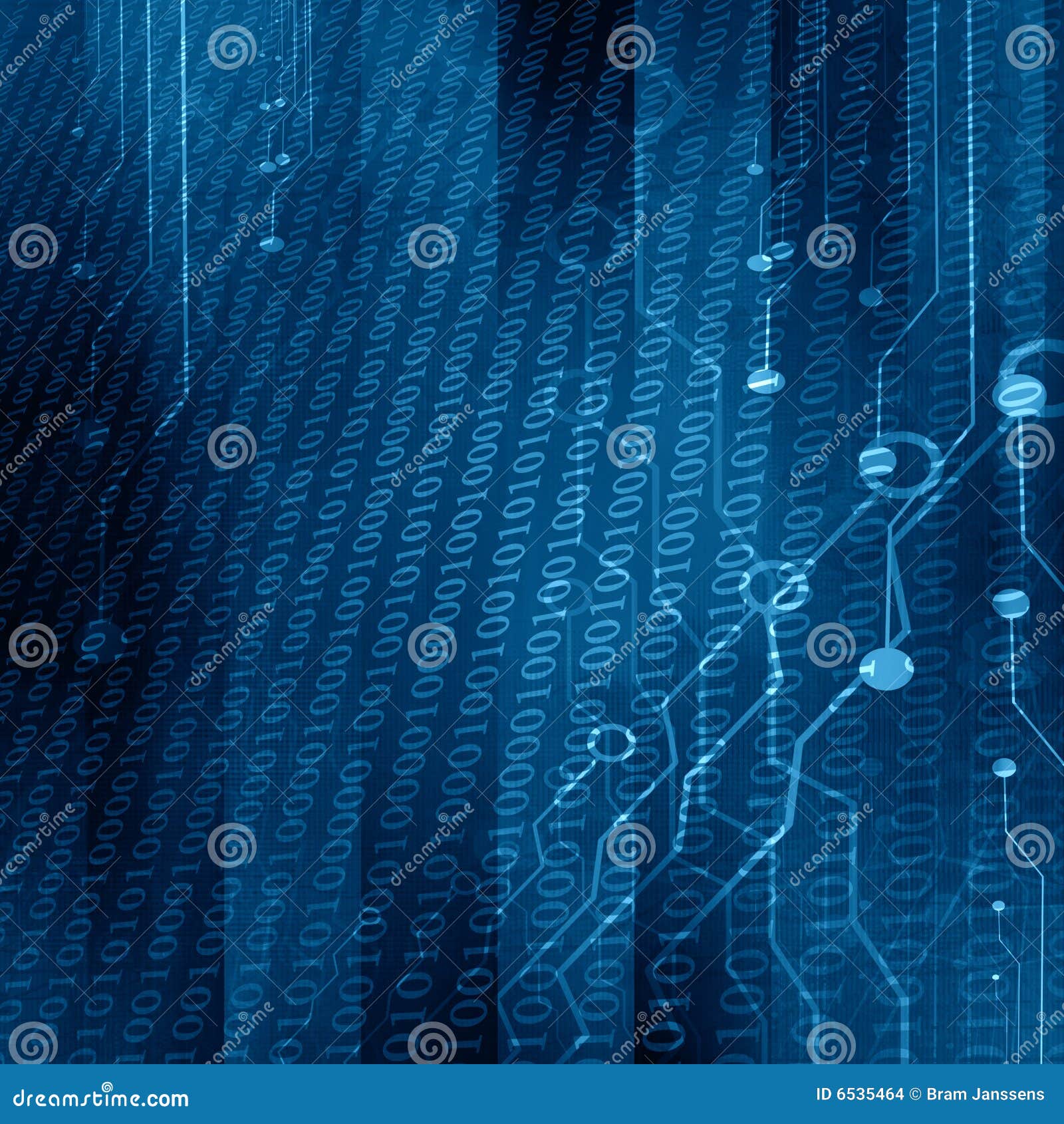 Bits und Bytes stock abbildung. Illustration von post - 6535464