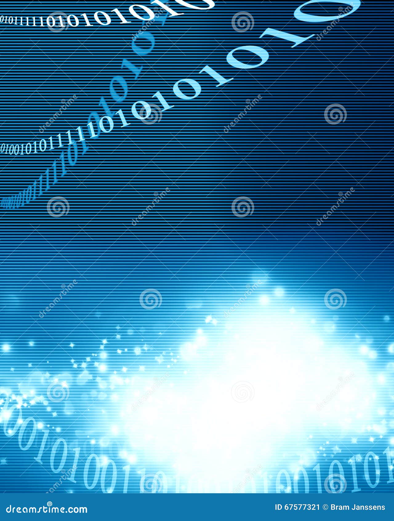 Bits und Bytes stock abbildung. Illustration von informationen - 67577321