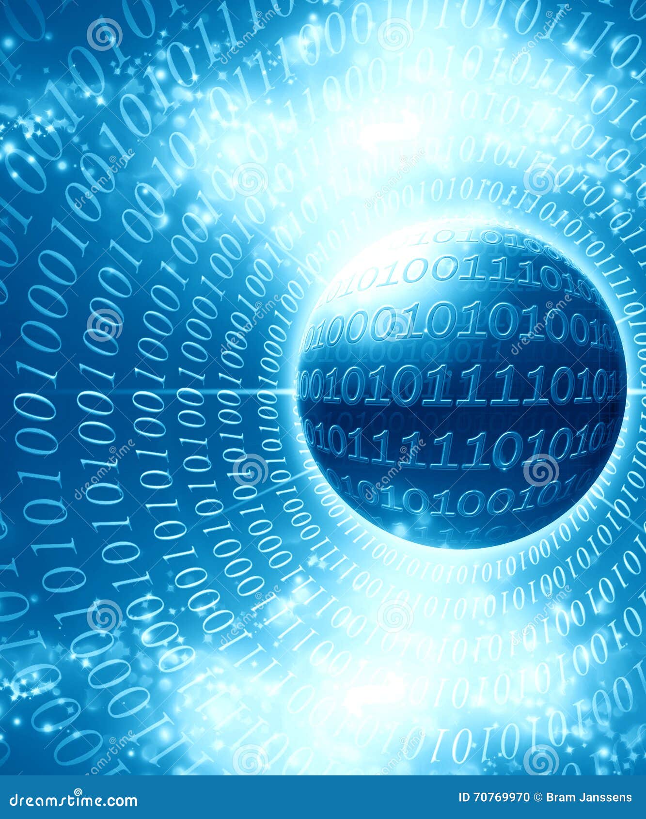 Bits und Bytes stock abbildung. Illustration von verbinden - 70769970