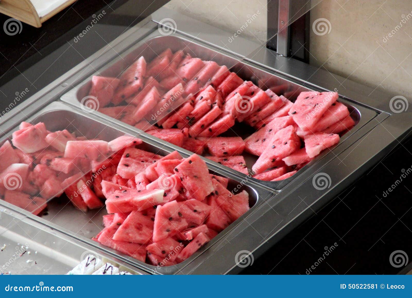 Bits of watermelon stock image. Image of pulp, dish, tasty - 50522581