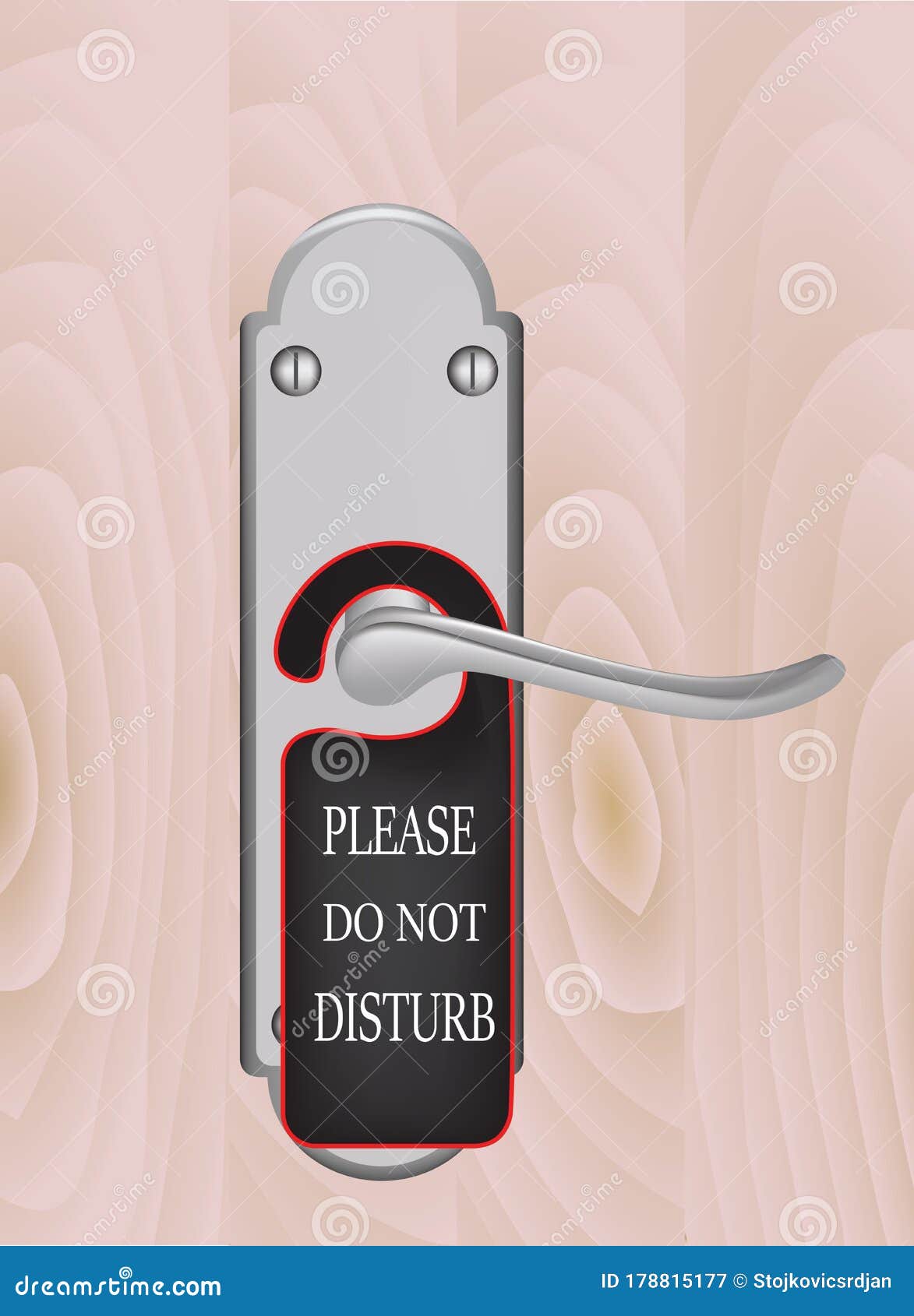 Bitte Unterbrechen Sie Nicht Zeichen Vektor Abbildung - Illustration ...