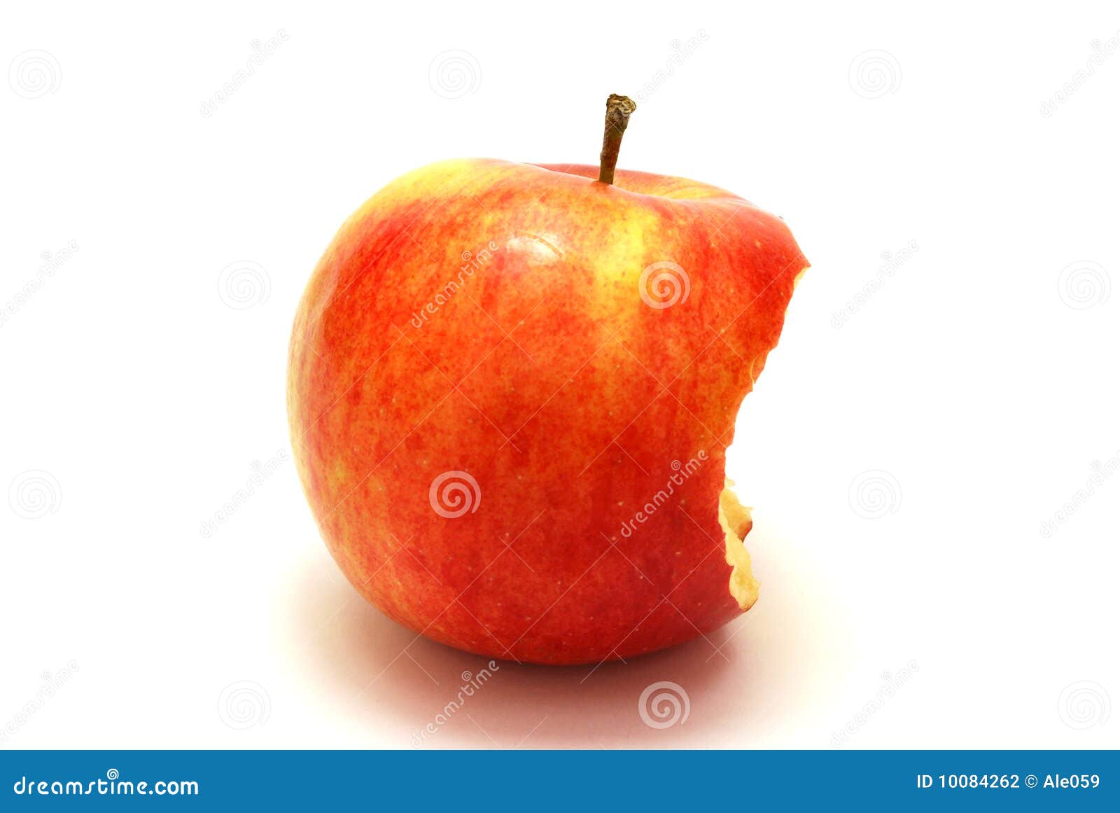 Bitten Apple stock photo. Image of ripe, healthy, object - 10084262