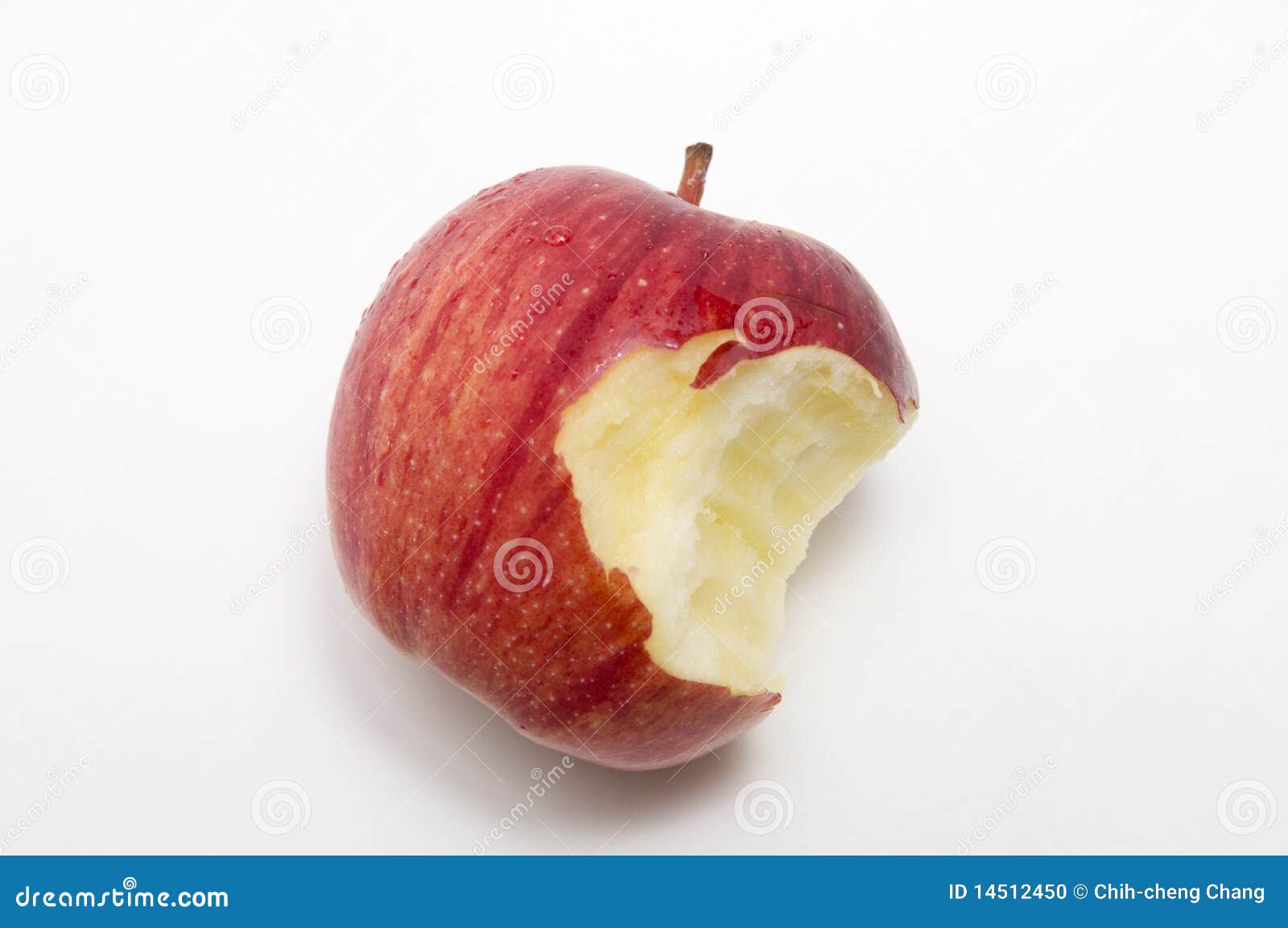 The bitten apple stock photo. Image of juice, bitten - 14512450