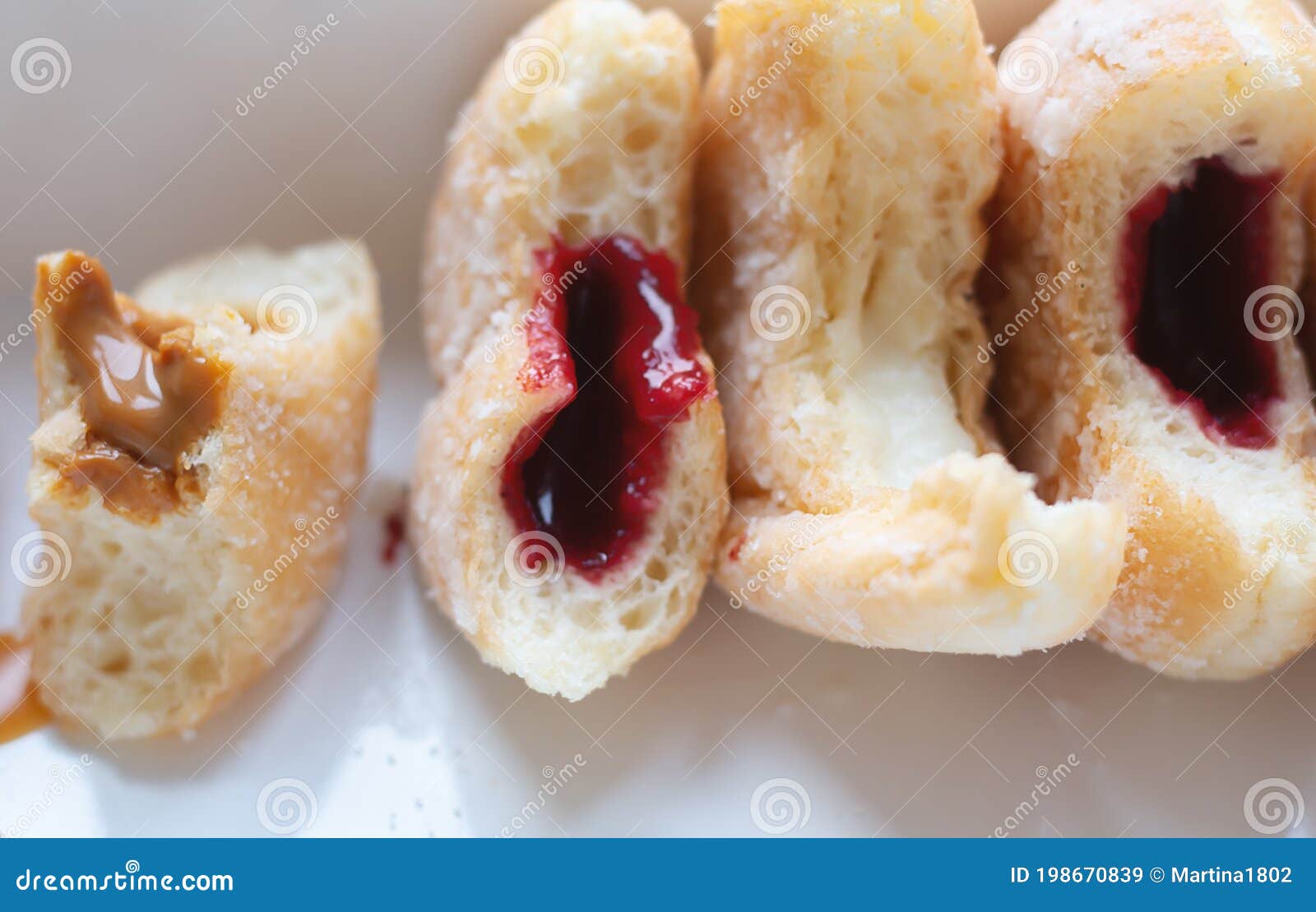 Cakes with Different Fillings Stock Image - Image of bakery, doughnut ...