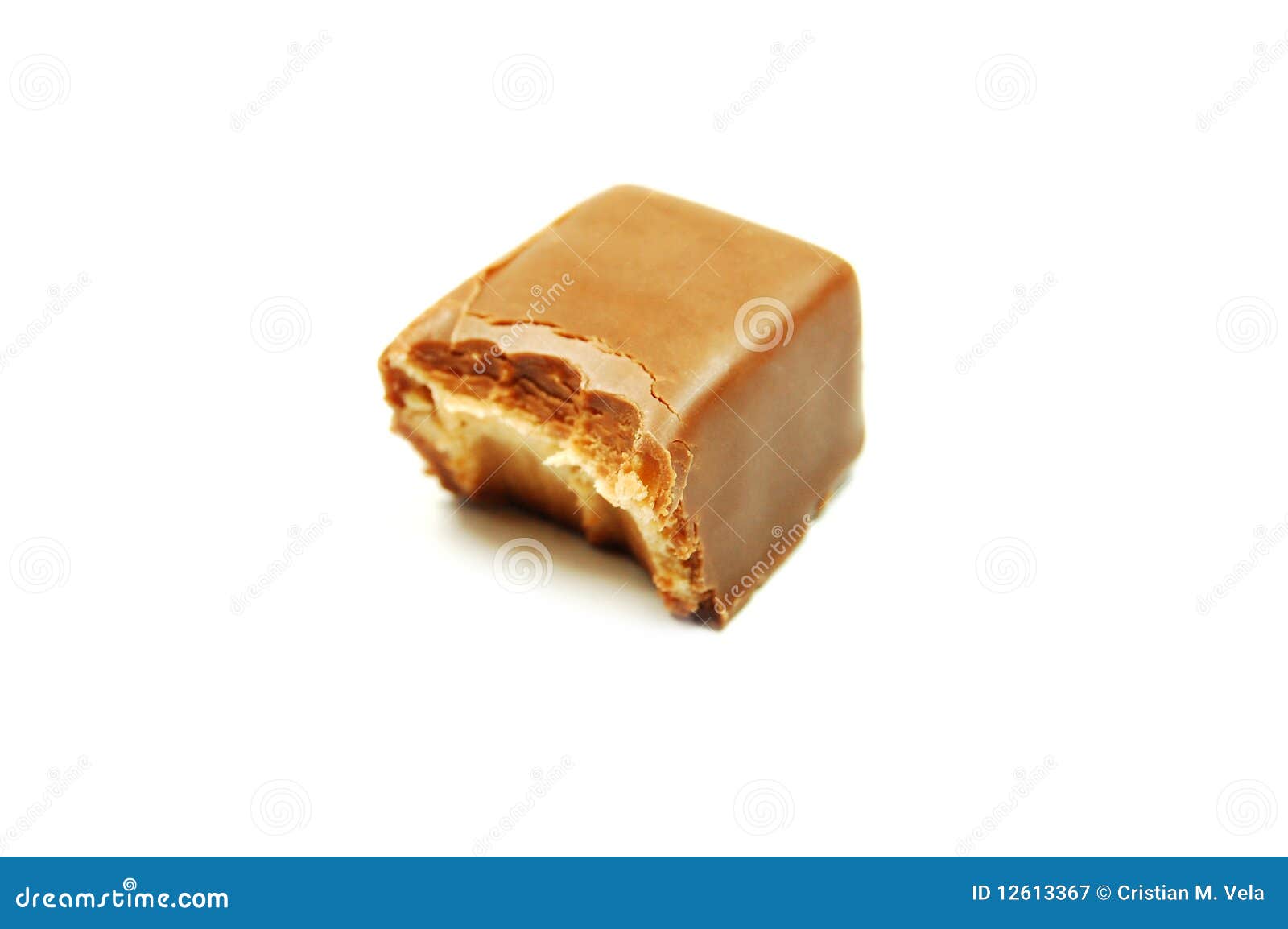 Bitten chocolate candy stock image. Image of collection - 12613367