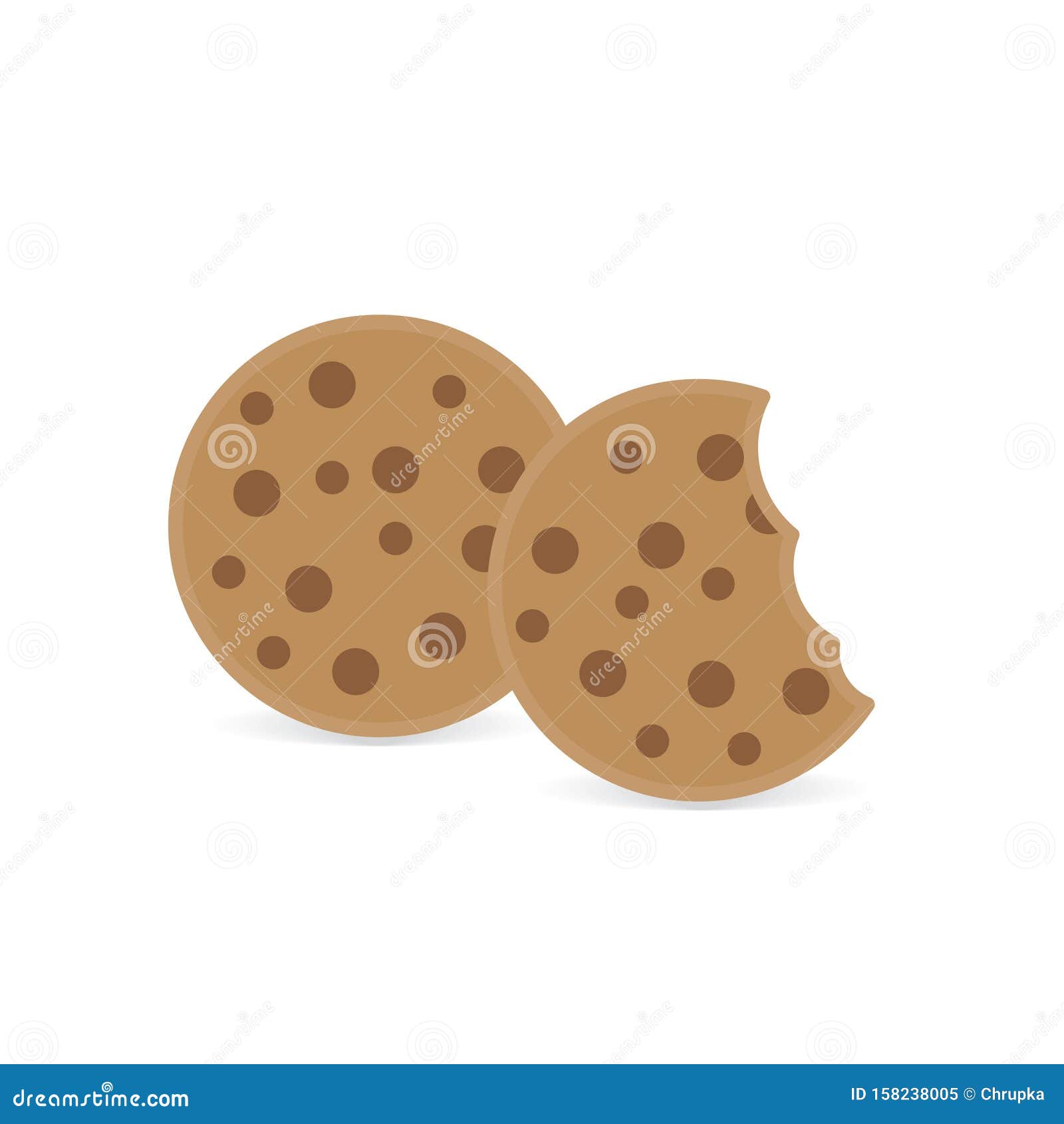 Bitten Chocolate Cookies Icon Stock Vector - Illustration of bitten ... Bitten Chocolate Cookies Icon Stock Vector - Illustration of bitten ...
