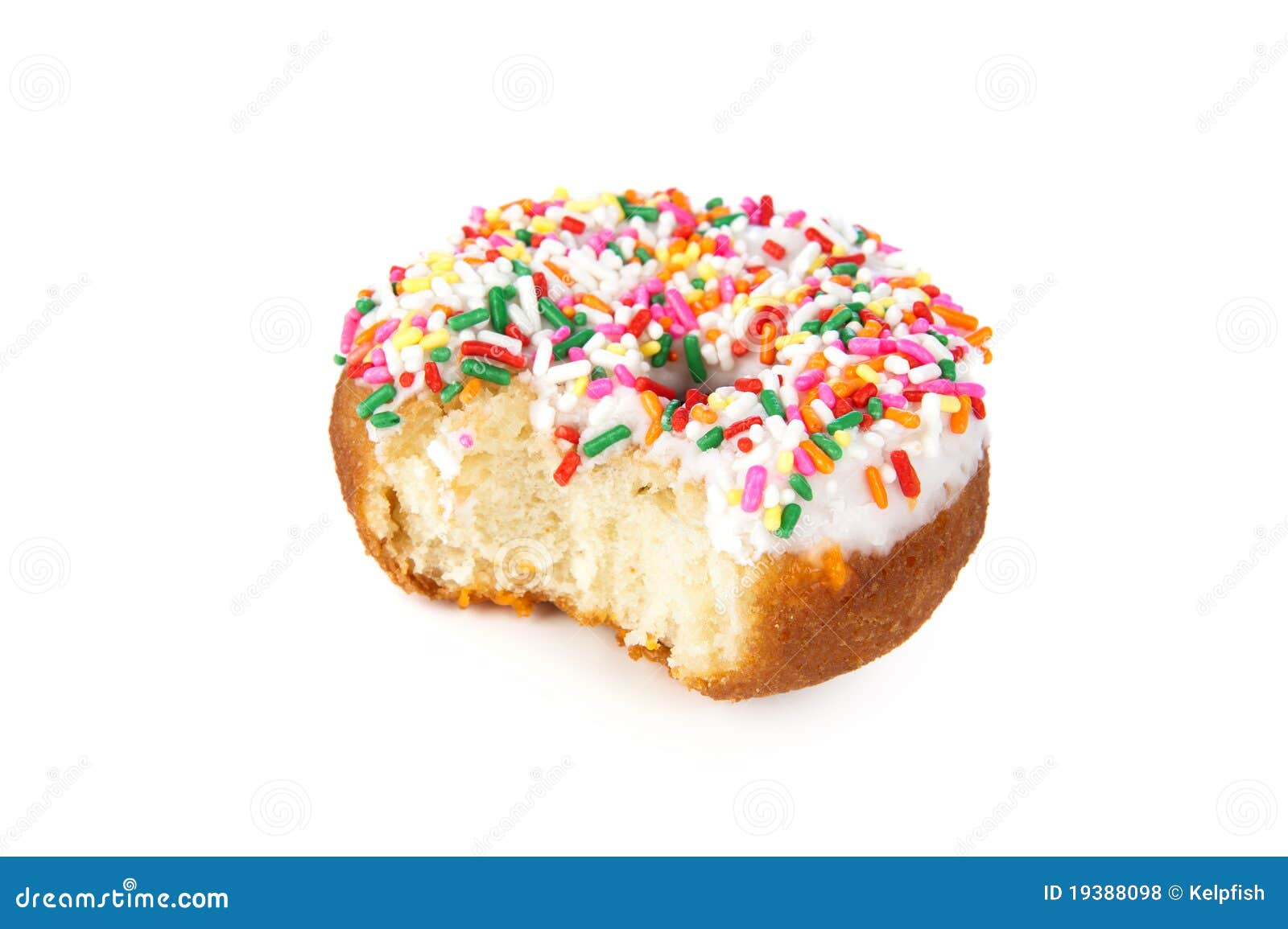Bitten donut stock photo. Image of ready, eating, bite - 19388098