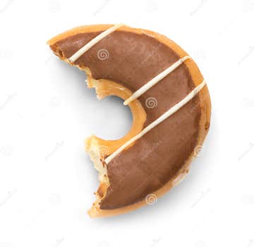 Bitten Donut stock photo. Image of chocolate, delicious - 31466508