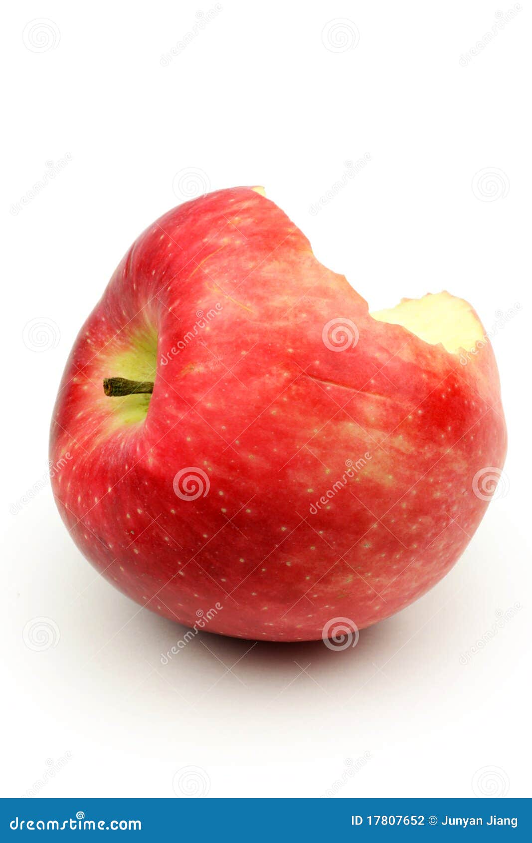 Bitten red apple stock photo. Image of detail, healty - 17807652