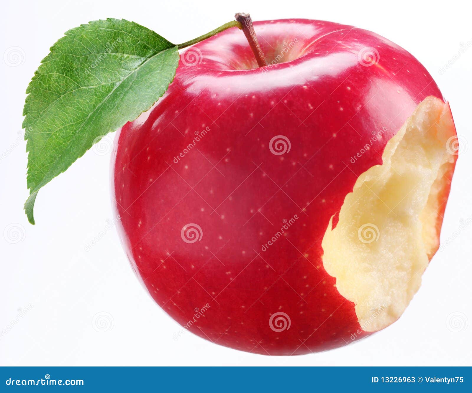 Red Apple With Bite