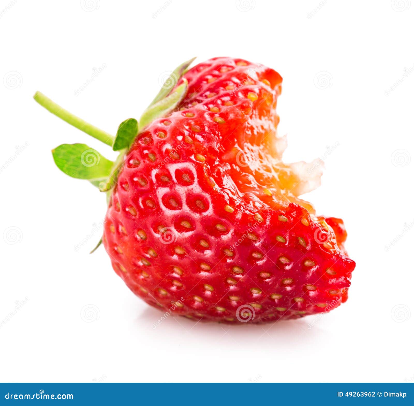 Bitten Strawberry Stock Photography | CartoonDealer.com #49263962