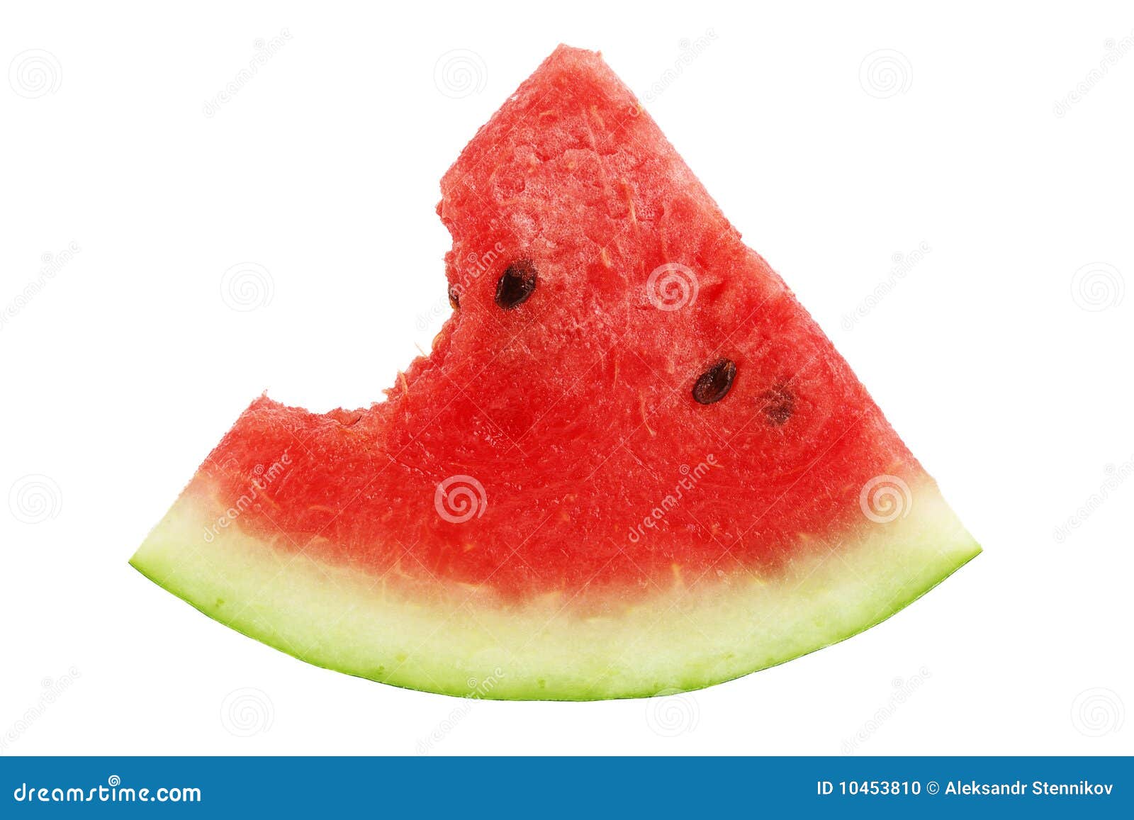 Bitten watermelon stock photo. Image of food, slice, healthy - 10453810