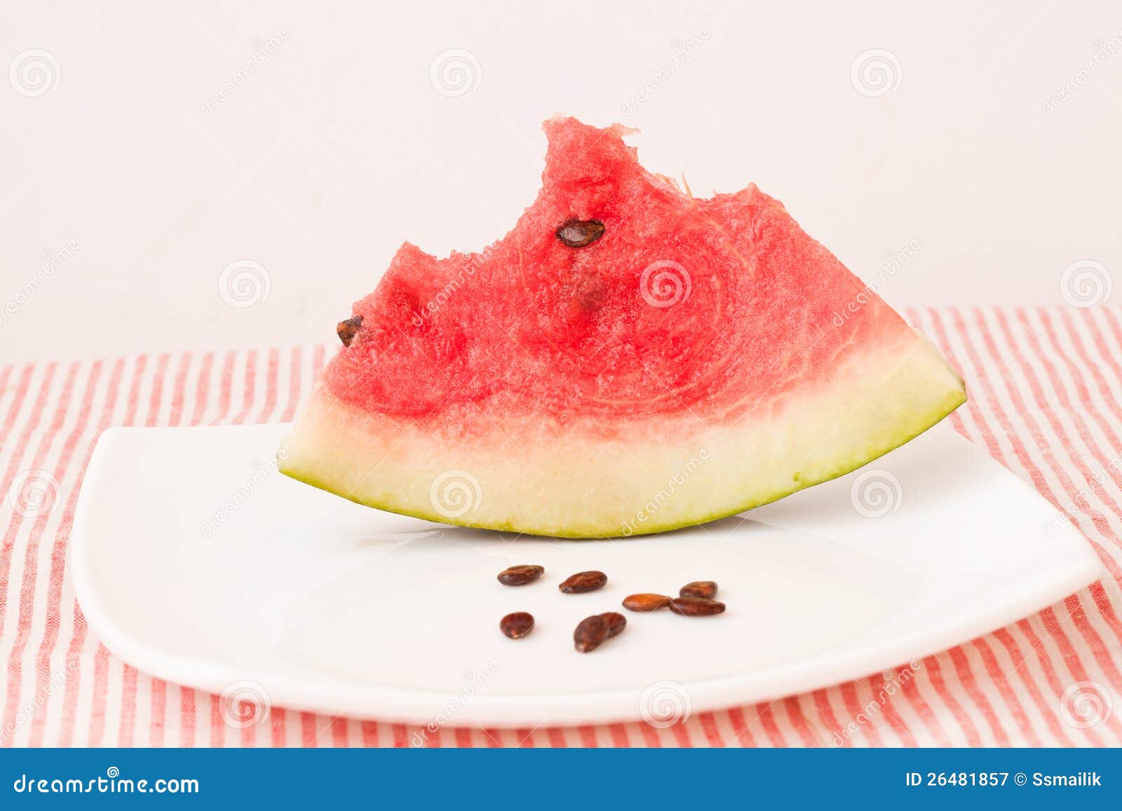Bitten watermelon stock image. Image of pulpy, juicy - 26481857
