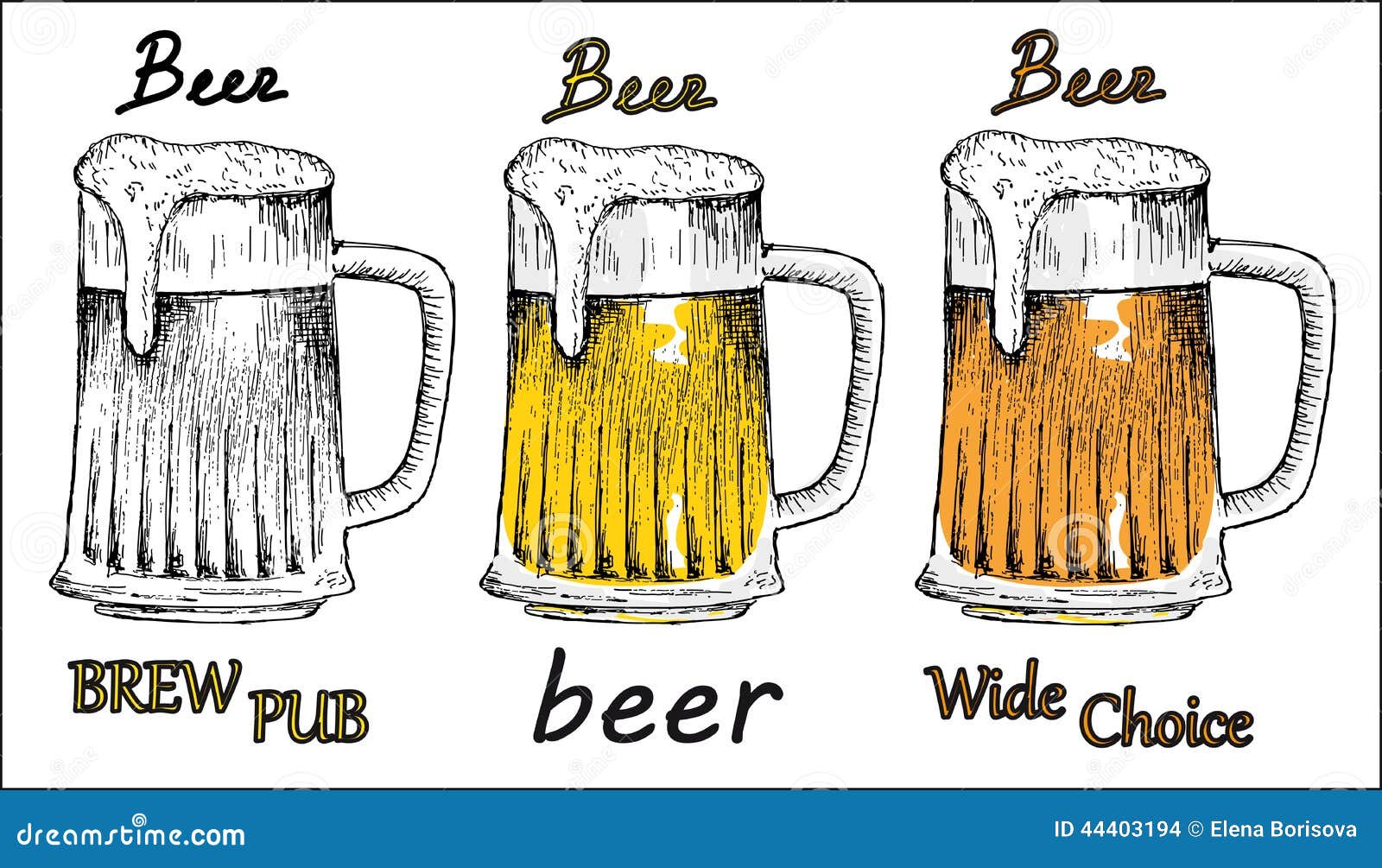 Bitter beer stock vector. Illustration of bubble, group - 44403194